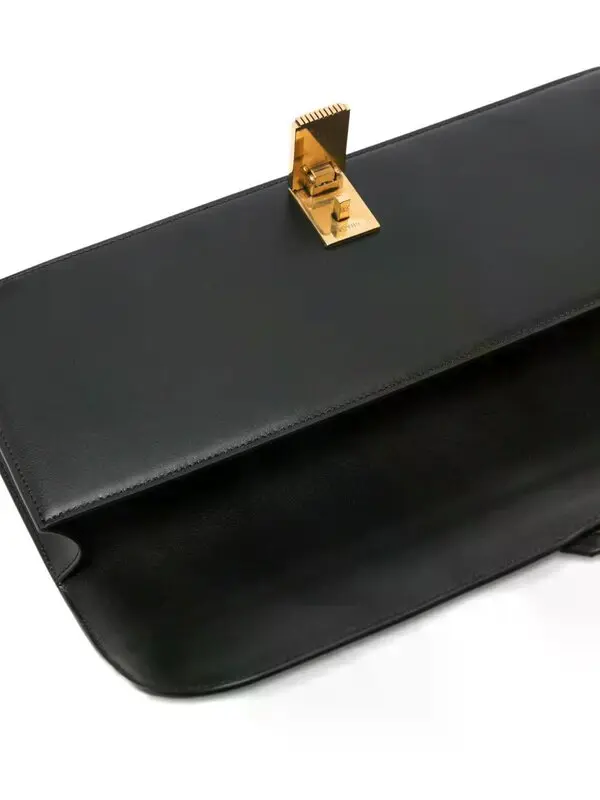 Khaite Blake Leather Clutch Bag - Black