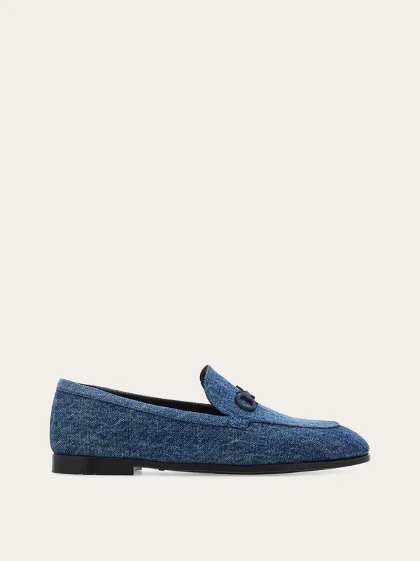 FERRAGAMO Gancini Ornate Loafer - Blue