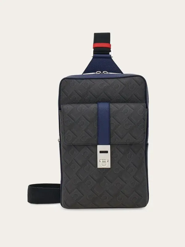 FERRAGAMO Single-strap Backpack With Hug Buckle Closure - Blue