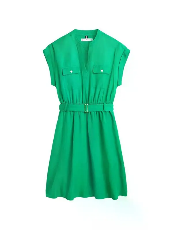 Tommy Hilfiger Belted Midi Dress