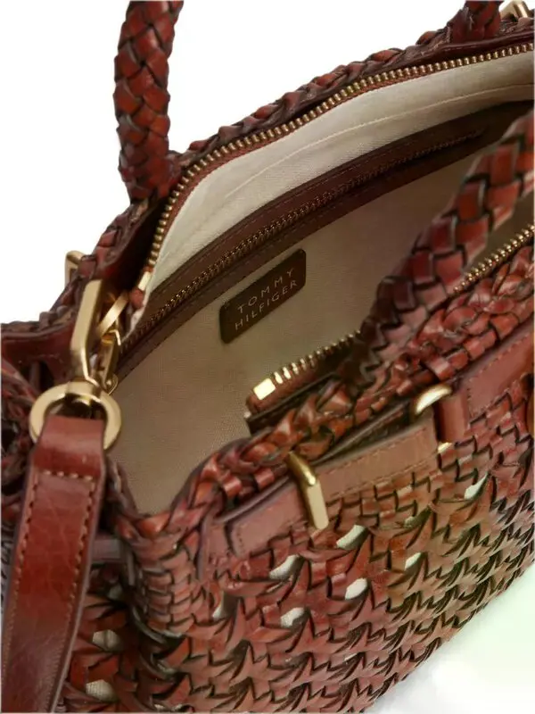 Tommy Hilfiger American Icon Leather Tote Bag