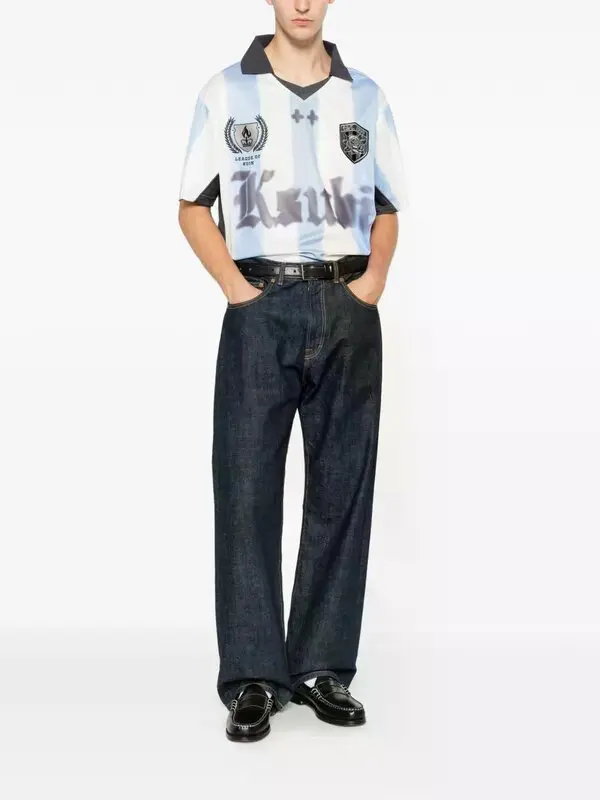Ksubi Offside Duke Stripe-print T-shirt - White