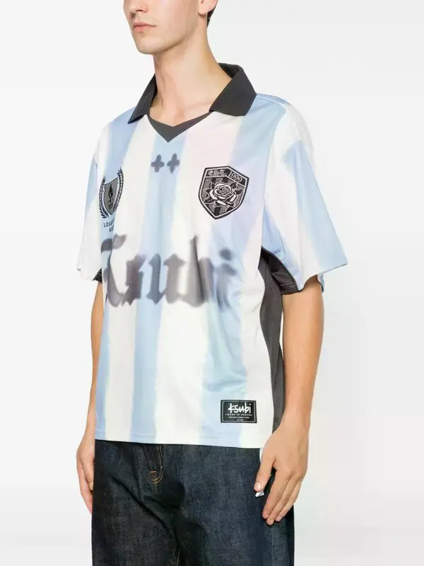 Ksubi Offside Duke Stripe-print T-shirt
