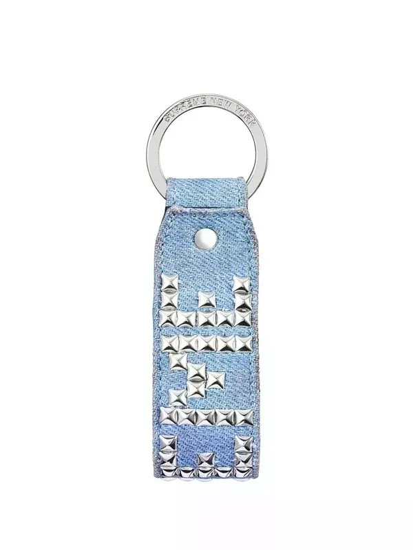 Supreme Studded Denim Keychain - Blue