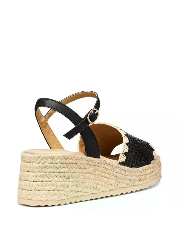 Geox Alemeria Woven Buckled Espadrilles