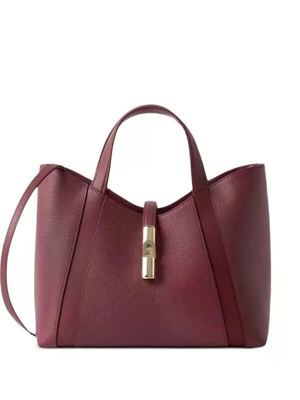 Furla Goccia Leather Tote Bag - Red