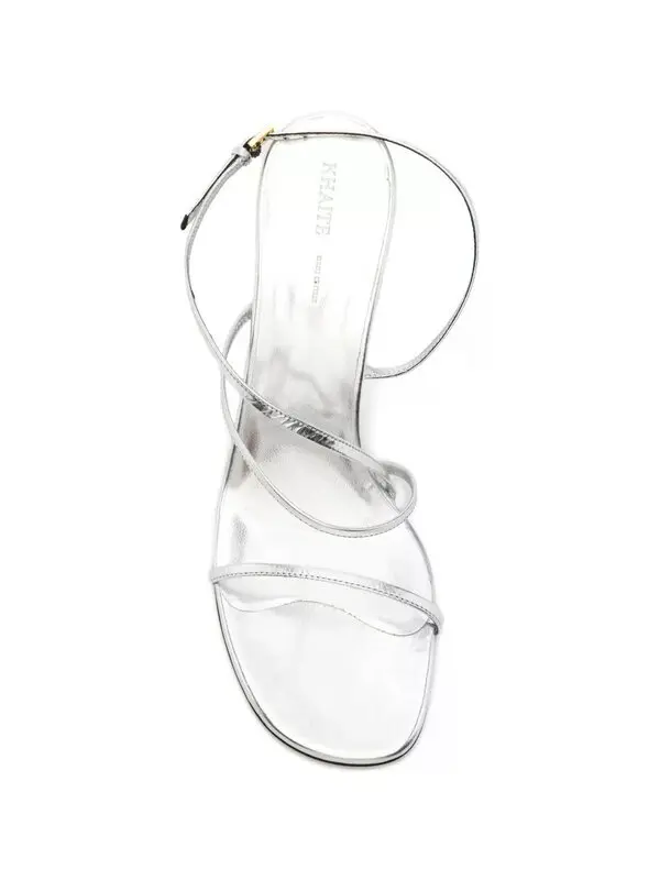 Khaite Loop Metallic-effect Strappy Sandals