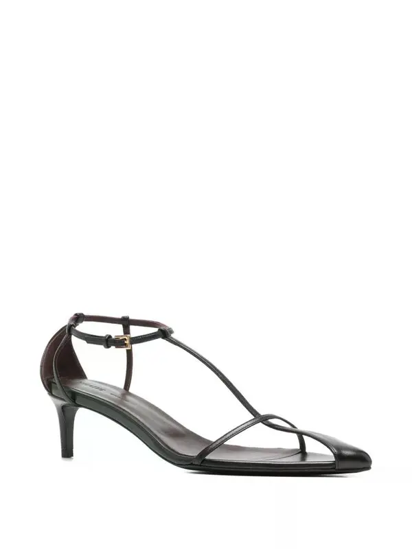Khaite Bella T-bar Heeled Sandals