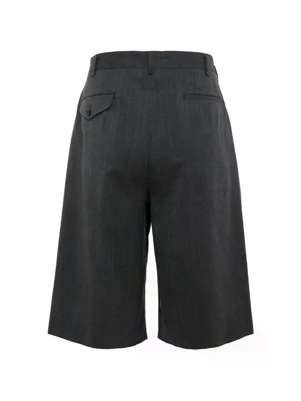 Comme Des Garçons Pleated Wide-leg Shorts