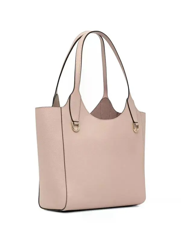 Furla Grainy Leather Tote Bag - Pink
