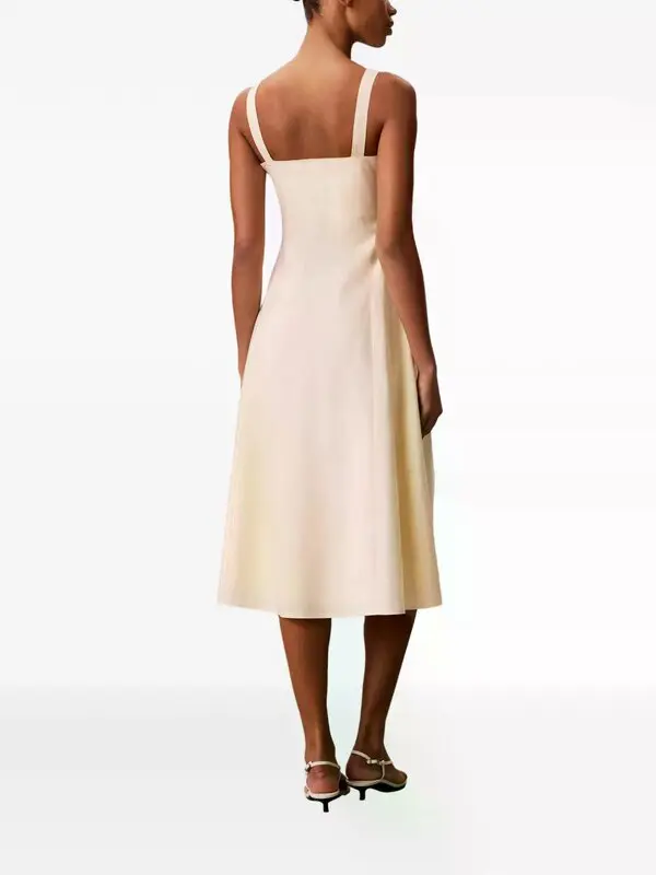 Calvin Klein Ruched Bust A-line Midi Dress