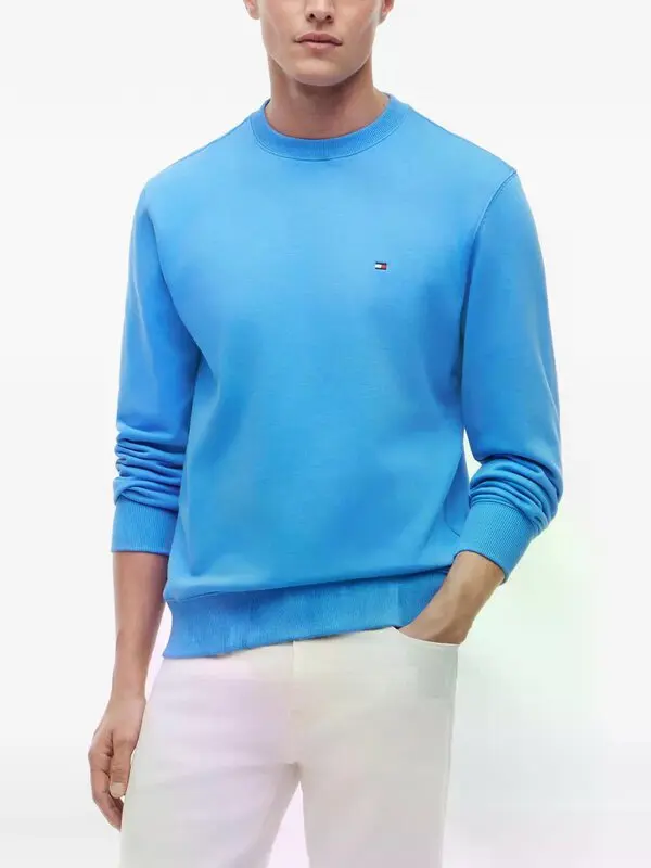 Tommy Hilfiger Crew-neck Sweater With Embroidered Logo
