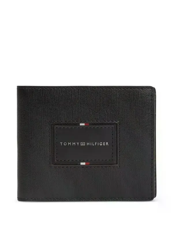 Tommy Hilfiger Logo-patch Bifold Wallet - Black