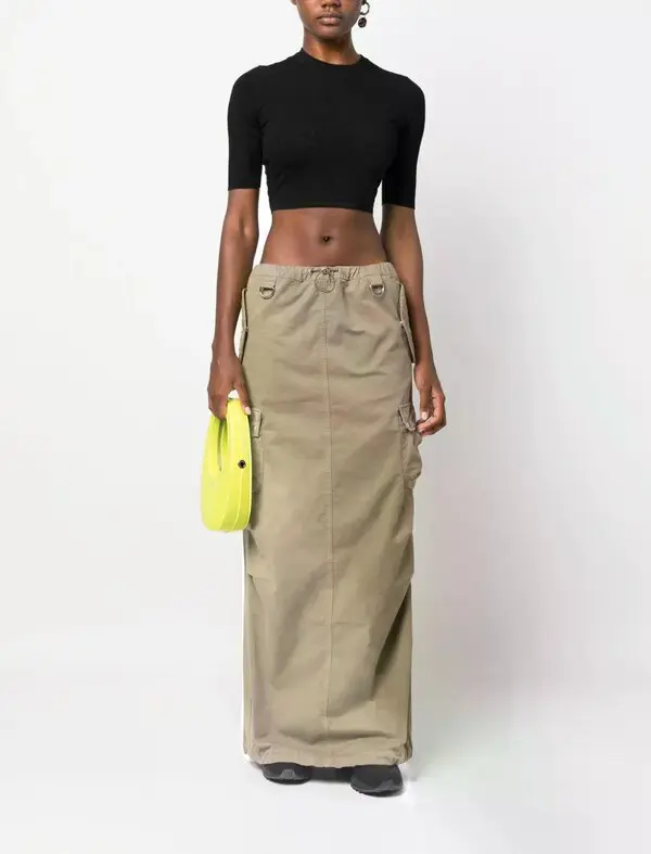 Rabanne Monogram Pattern Crop Top