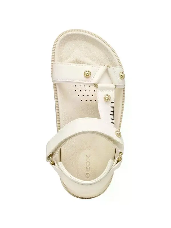 Geox Stud-embellished Touch-strap Sandals