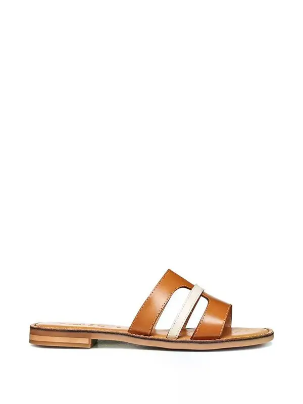 Geox Cut-out Leather Slides