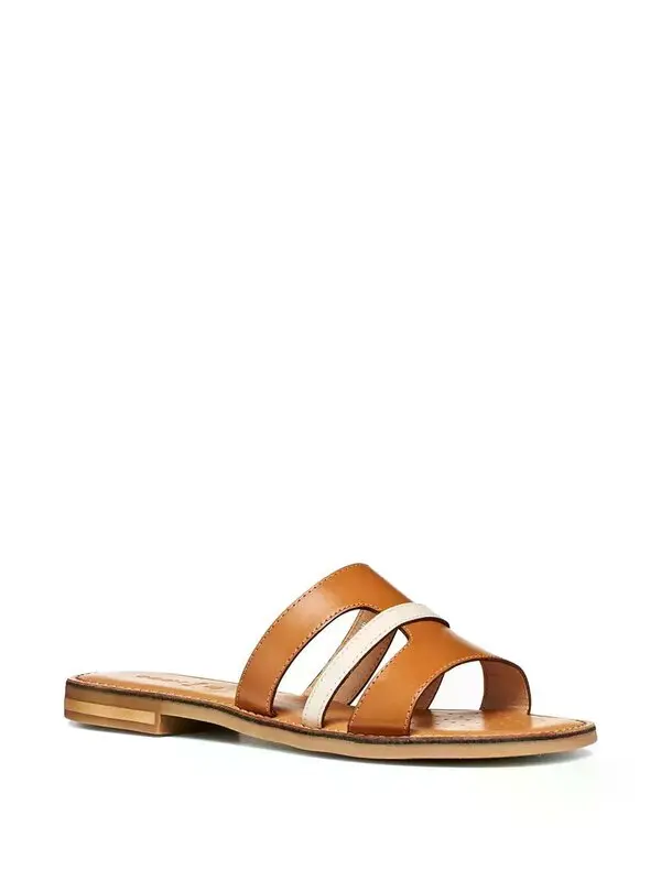 Geox Cut-out Leather Slides