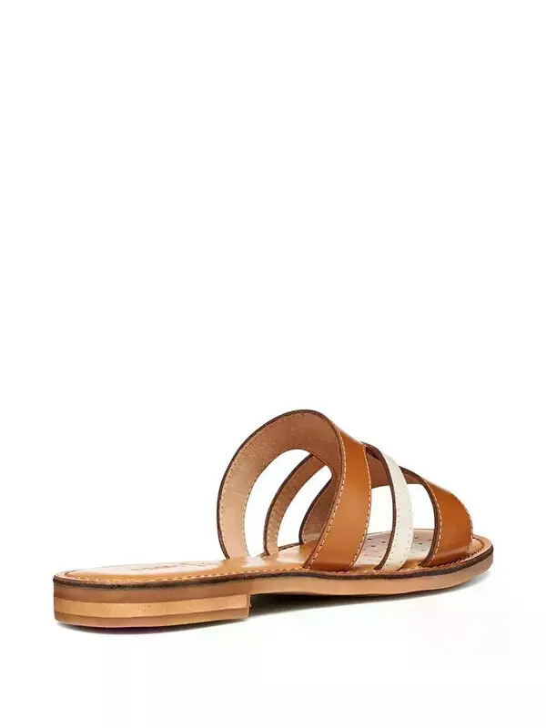 Geox Cut-out Leather Slides