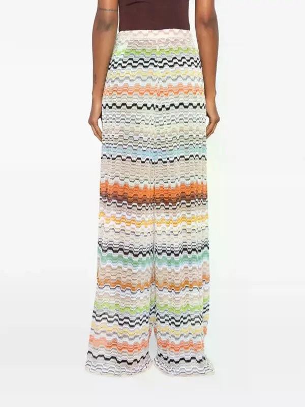 Missoni Zigzag Knit Palazzo Pants