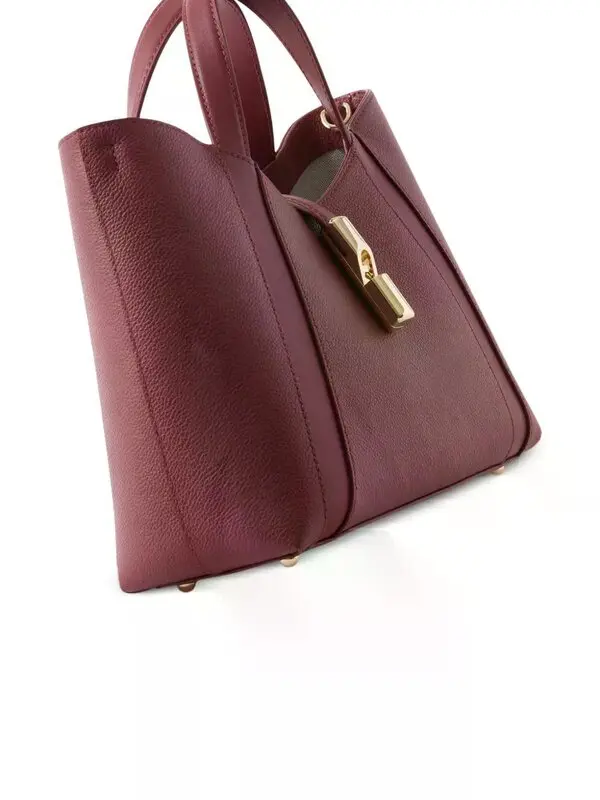 Furla Small Goccia Leather Tote Bag - Red
