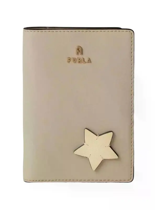 Furla S Camelia Star-patch Passport Holder - Neutrals
