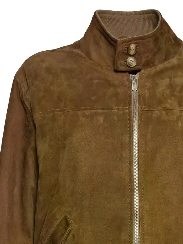 BLUSOTTO Suede Zip-up Jacket