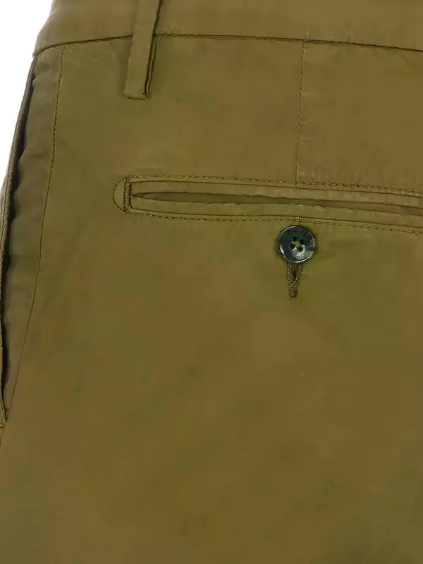 B SETTECENTO Pressed Crease Turn-up Trousers