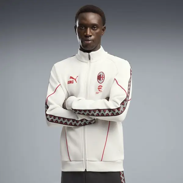 PUMA Ac Milan King Anthem Zip-up Track Jacket - Gray