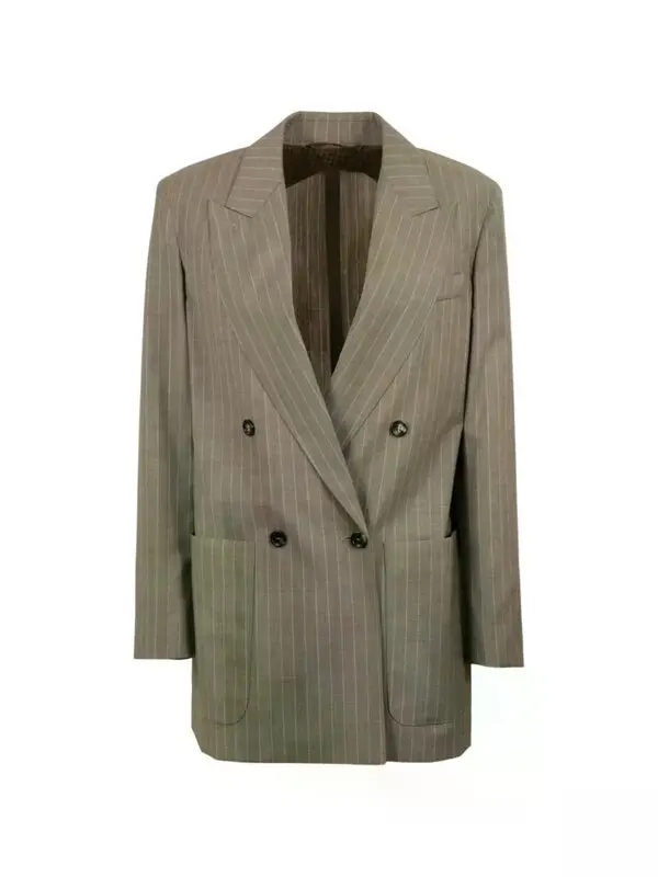 Max Mara Pinstripe Double-breasted Blazer