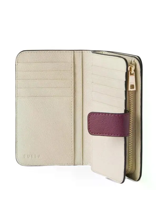 Furla Medium Camelia Leather Wallet - Red