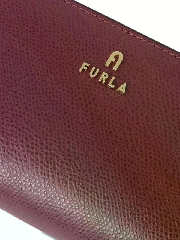 Furla Medium Camelia Leather Wallet - Red