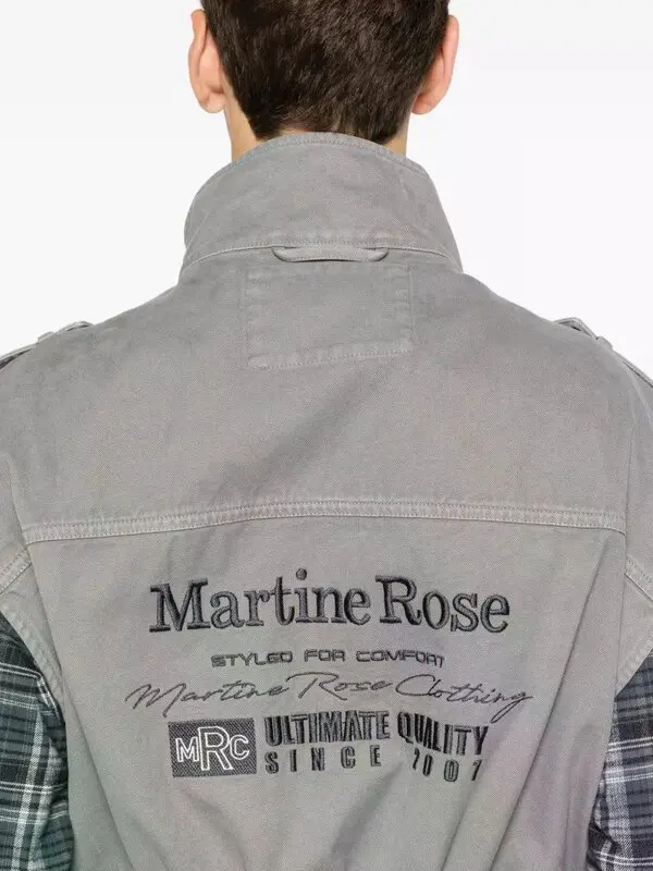 Martine Rose Logo-embroidered Drawstring Gilet