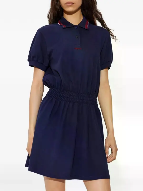 Versace Greca Border Polo Mini Dress