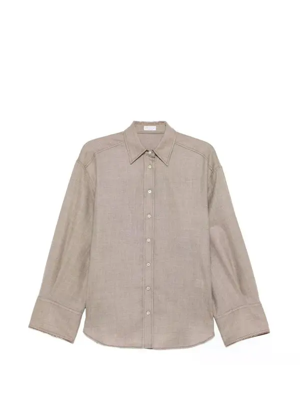 Brunello Cucinelli Monili Trim Shirt
