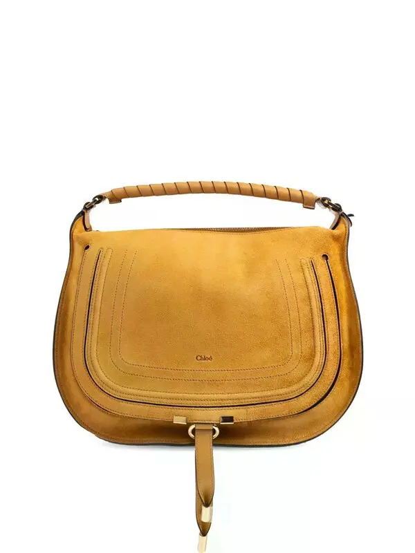 Chloé Marcie Suede Tote Bag - Orange