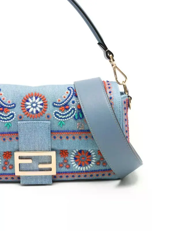 Fendi Baguette Shoulder Bag - Blue