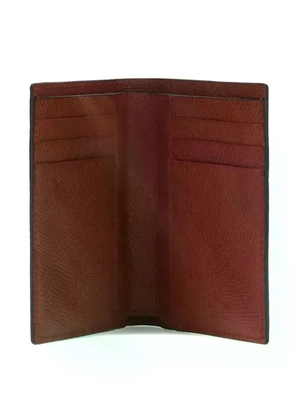 Valentino Garavani Vlogo Signature Leather Card Holder - Red