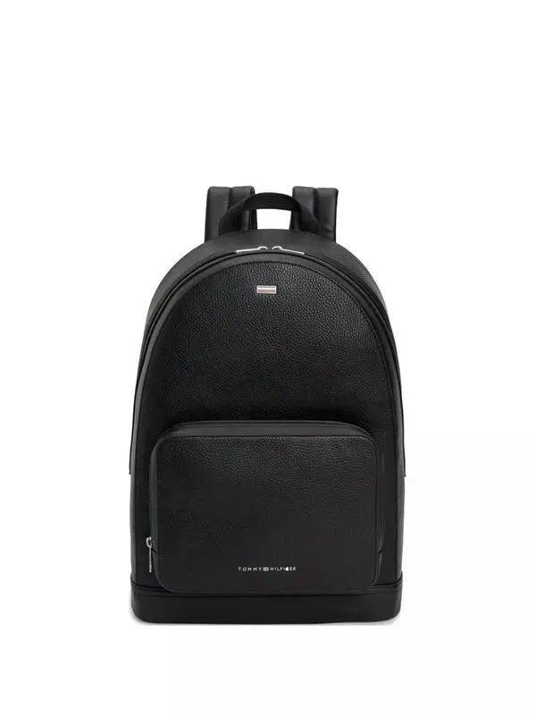 Tommy Hilfiger Logo Plaque Backpack - Black