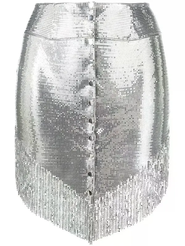 Rabanne Fringed Miniskirt