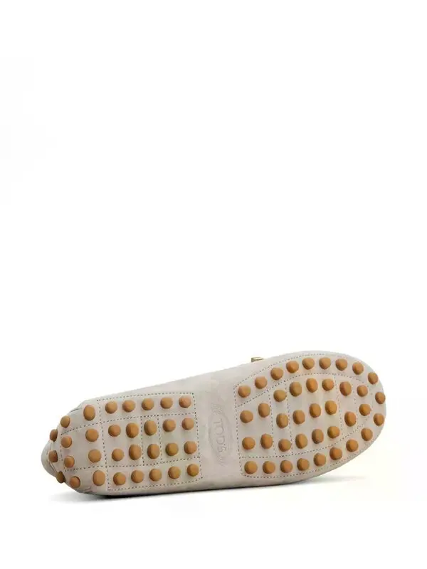 TOD'S Gommino Bow Detail Loafers - Neutrals