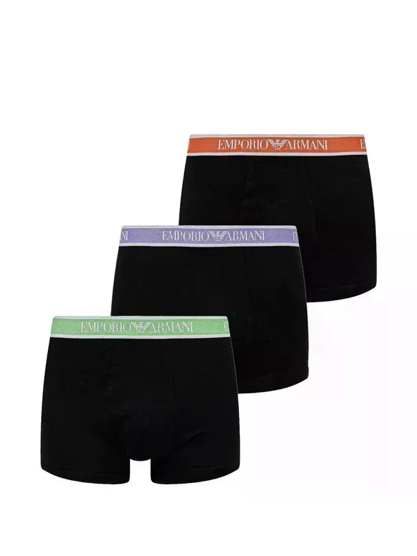 Armani Exchange Logo-waistband Boxers - Black