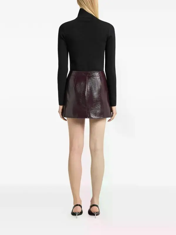 COURREGES Vinyl-effect Mini Skirt