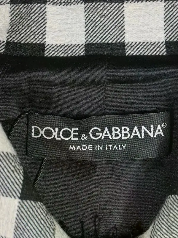 Dolce & Gabbana Lace Floral Check Shirt