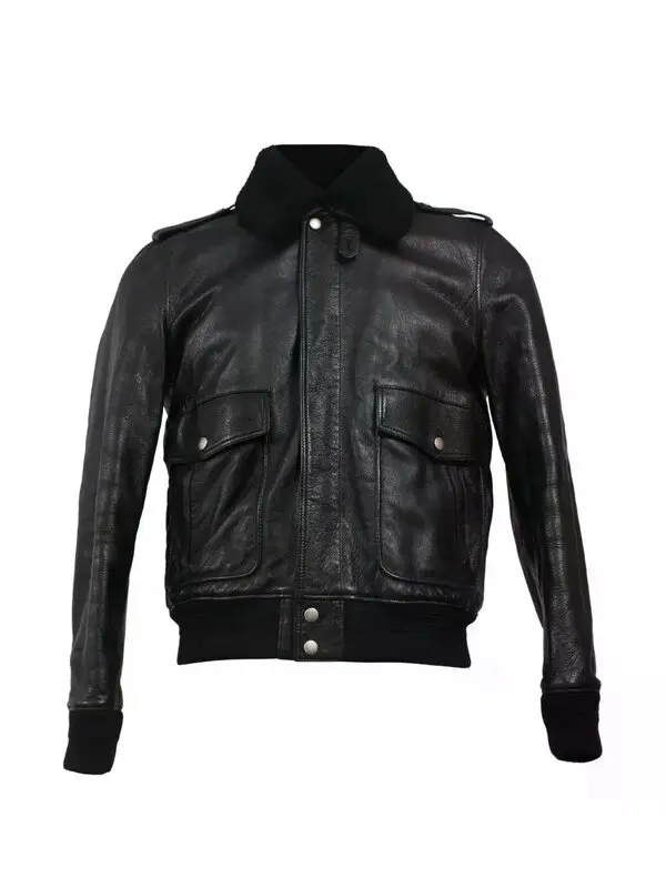 Saint Laurent Shearling Collar Bomber Jacket