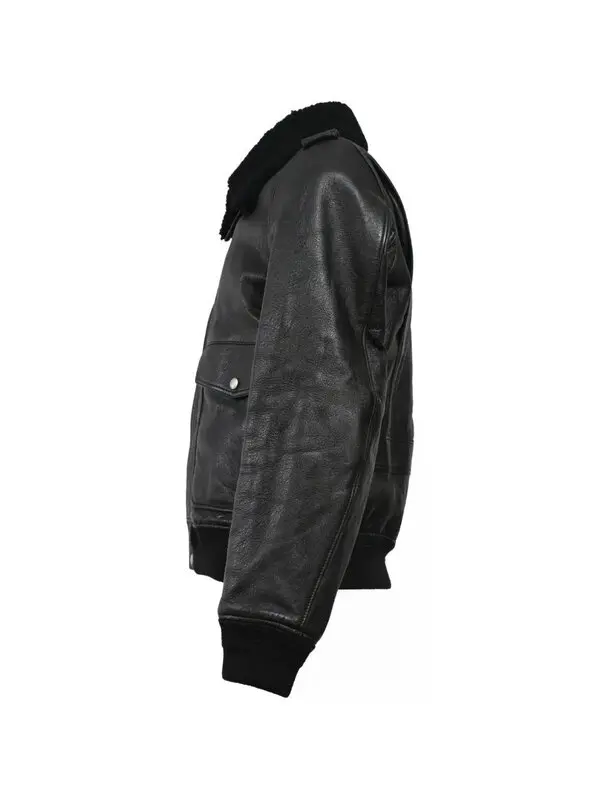 Saint Laurent Shearling Collar Bomber Jacket