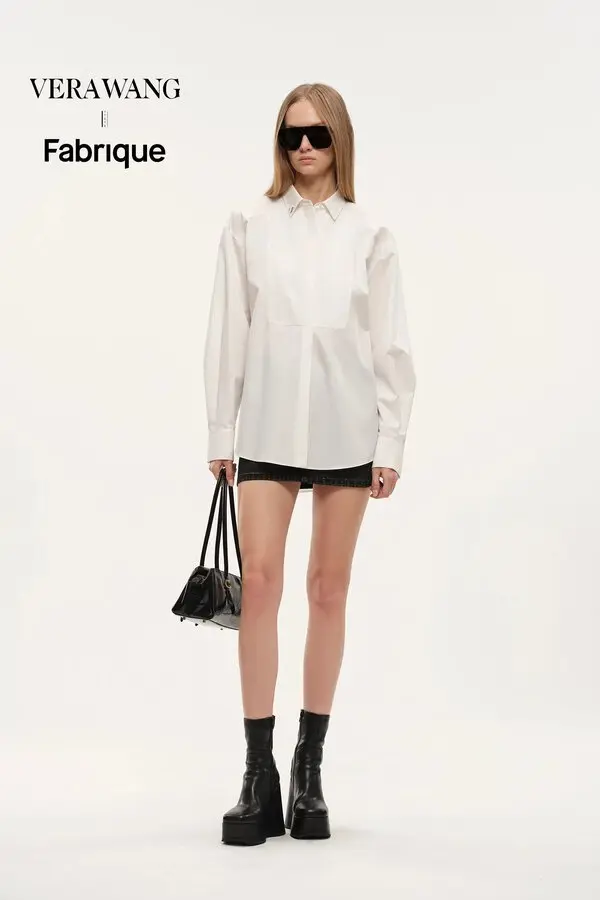 Fabrique Ballad Metal Label Cotton Shirt