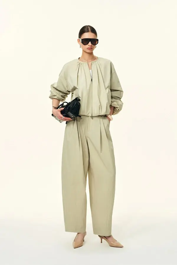 Fabrique Sana Parachute Bomber Jacket - Green