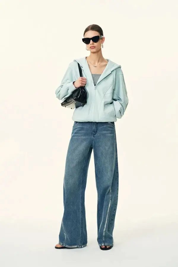 Fabrique Melody Batwing Sleeve Oversized Hoodie In Cotton