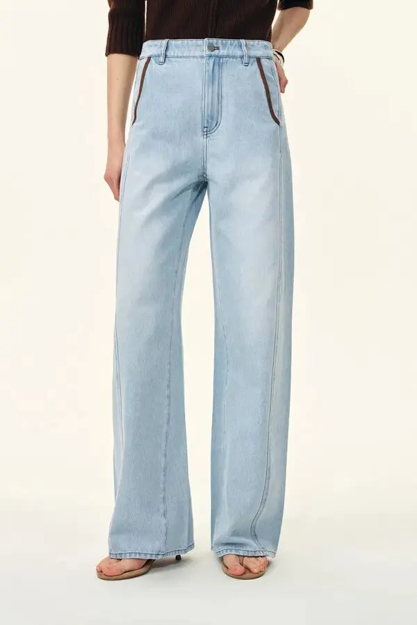 Fabrique Luna Patchwork Soft Barrel Leg Jeans