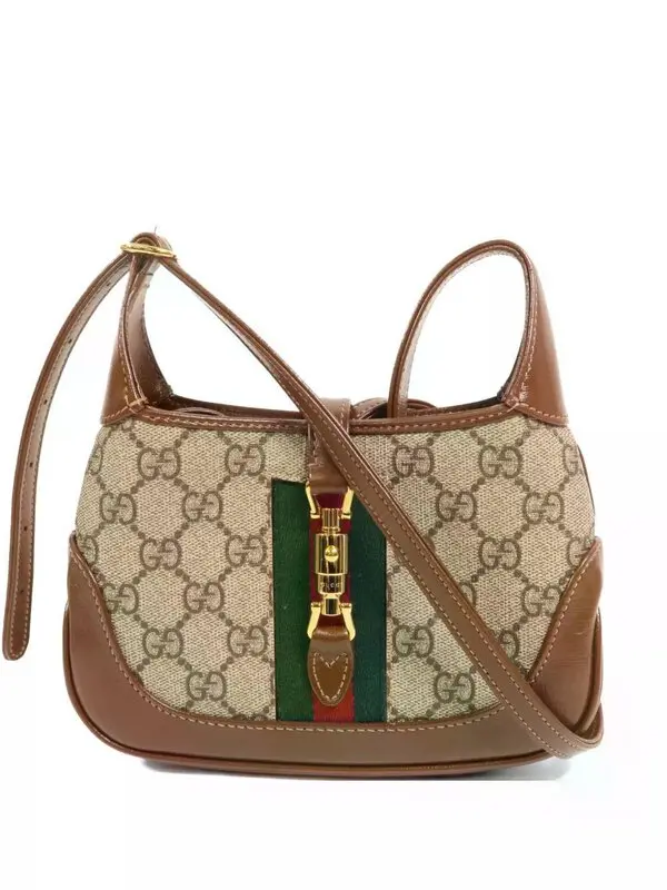 Gucci Mini Jackie 1961 Gg Shoulder Bag - Neutrals